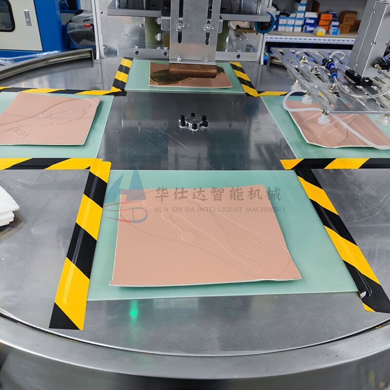12KW Auto Round Rotary High Frequency Welding Machine For PU Leather ...